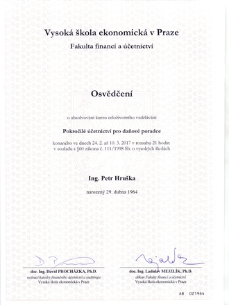 Ing. Petr Hruška - Komora daňových poradců ČR